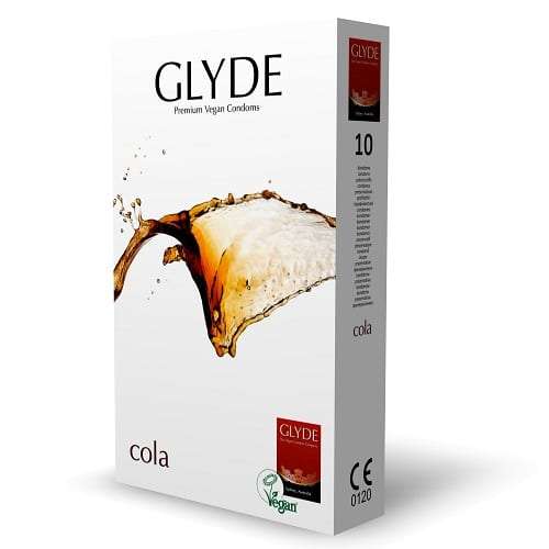 Glyde Ultra Cola Flavour Vegan Condoms 10 Pack - gal pal